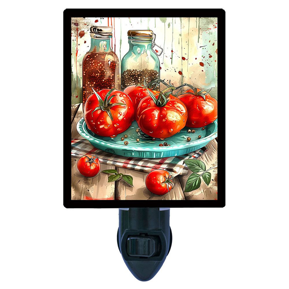 Retro Tomatoes Night Light Vintage Kitchen Farmhouse Decor Lamp + Free ...