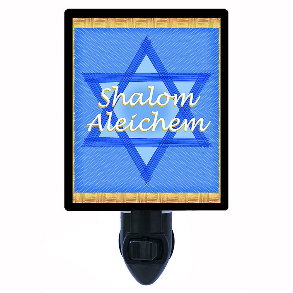 Shalom. Jewish Decorative Photo Night Light.