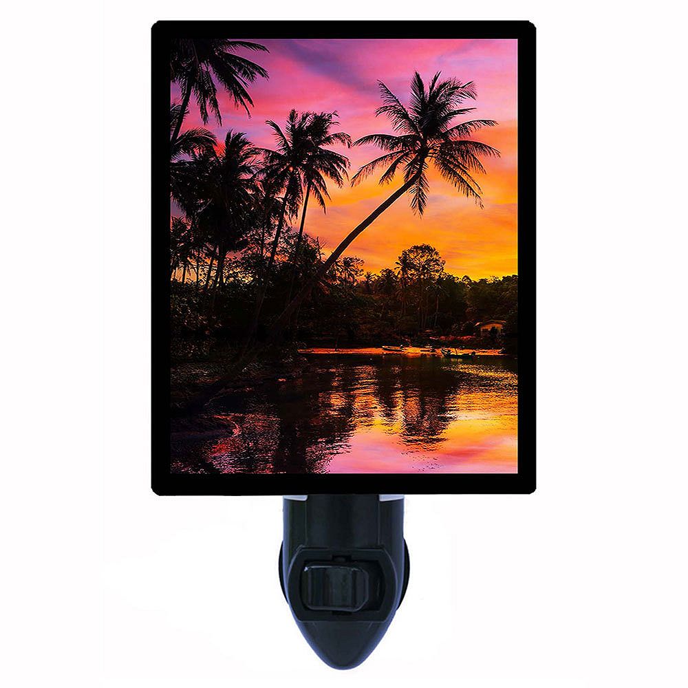 Caribbean Dream. Tropical Decorative Photo Night Light.