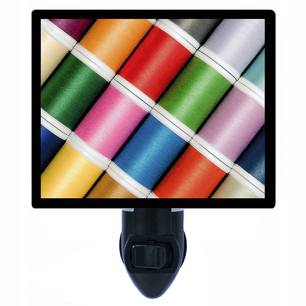 Colorful Threads. Decorative Photo Night Light.
