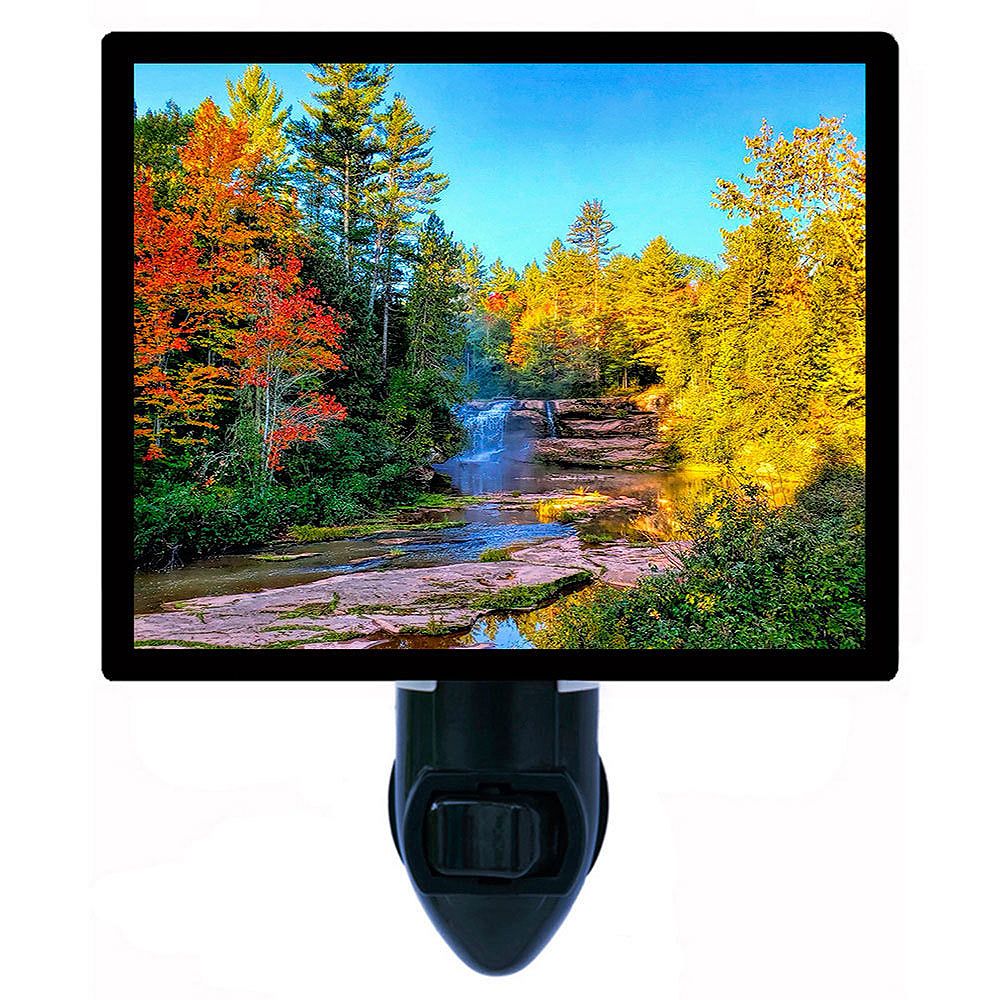 Galena Landscape. Fall Landscape Decorative Photo Night Light.