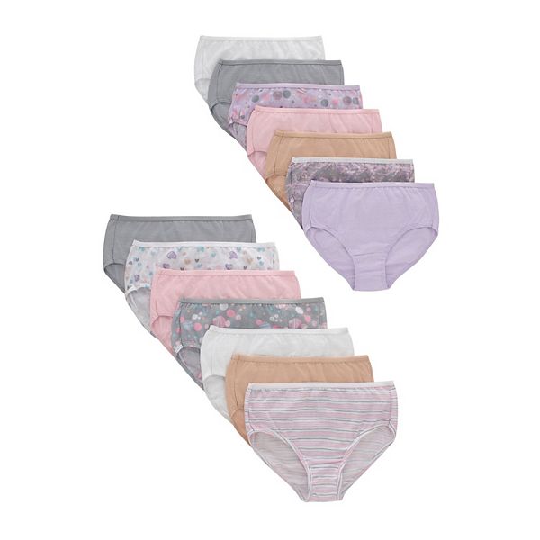 Girls Hanes® 12 2 Bonus Pack Ultimate Assorted Cotton Briefs Underwear