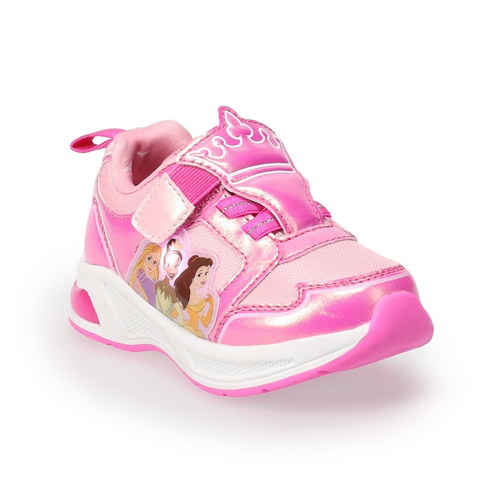 Disney Princess Crown Toddler Girls' Light-Up Athletic Sneakers