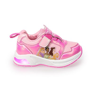Disney Princess Crown Toddler Girls' Light-Up Athletic Sneakers