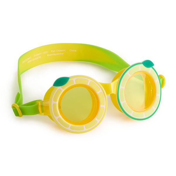 Children's Pan Oceanic Lemon Lime Swim Goggles & Case