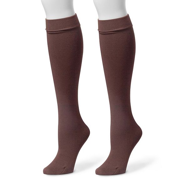 Women's MUK LUKS Fleece-Lined Knee-High Socks