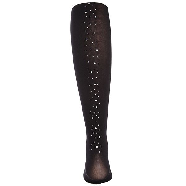 Runway Ready Rhinestone Girls Tights