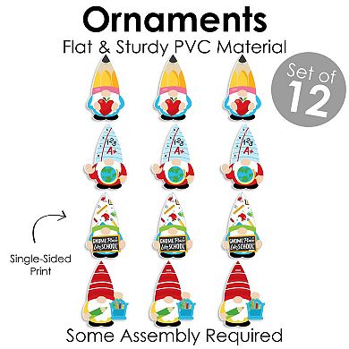 Big Dot of Happiness School Gnomes - Teacher and Classroom Decorations ...