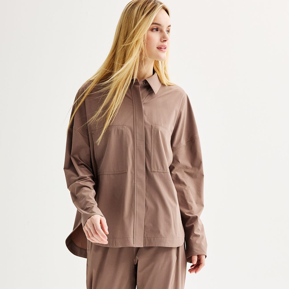 Women's FLX Compass Long Sleeve Easy Woven Top