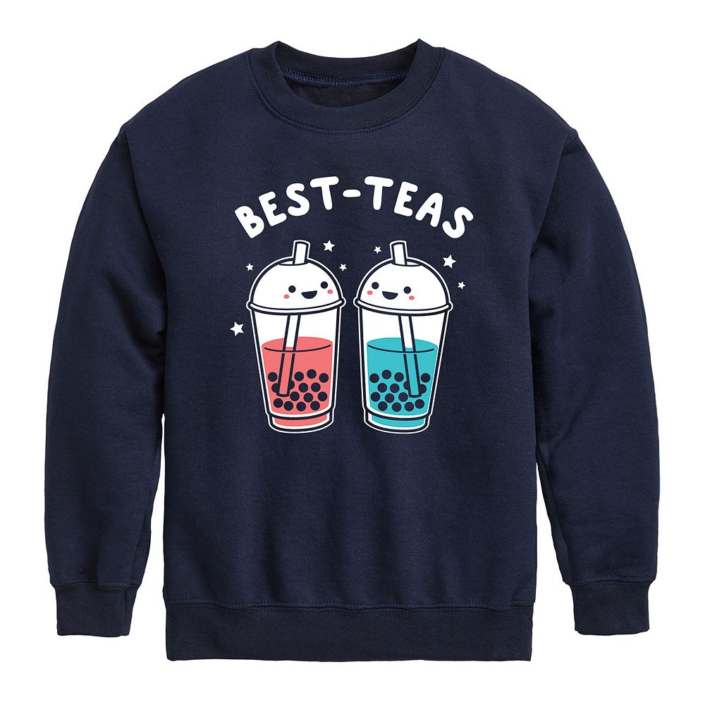 Girls 7-16 Bubble Tea Crew Fleece Sweatshirt
