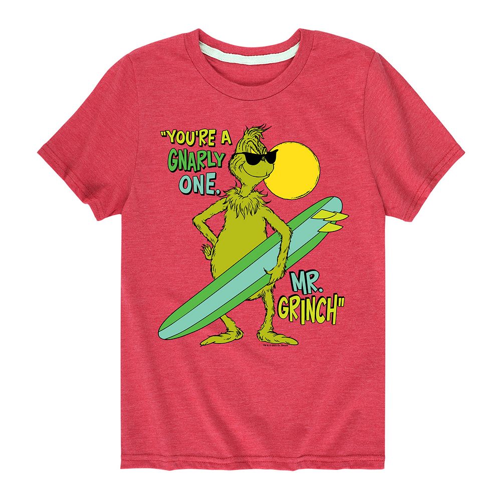 Boys 8-20 Dr. Seuss The Grinch You're A Gnarly One Mr. Grinch Graphic Tee