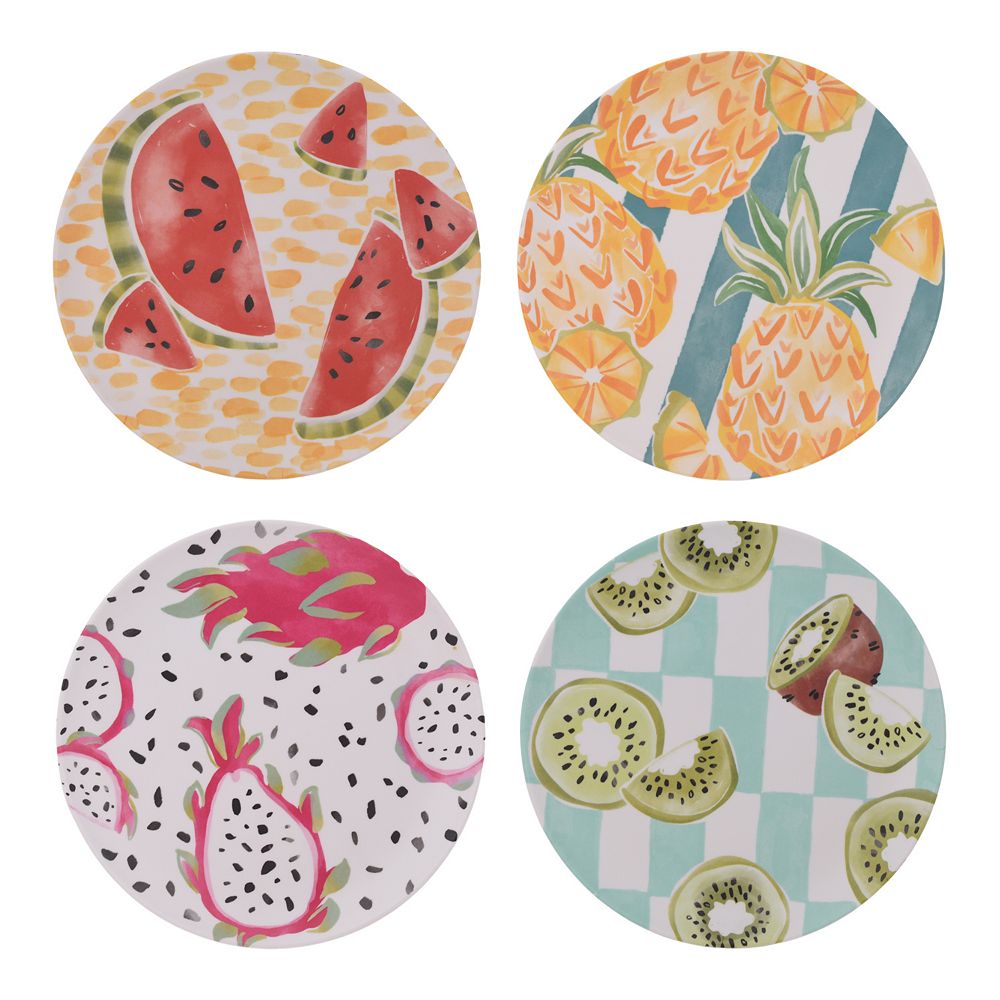 Celebrate Together™ Summer Tropical Fruit Salad Plates 4-Piece Set