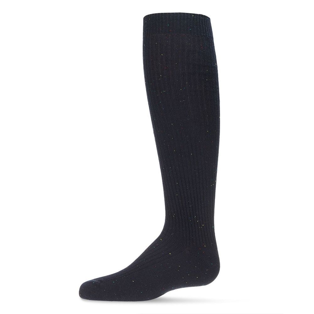 Thin Ribbed Speckled Knee High