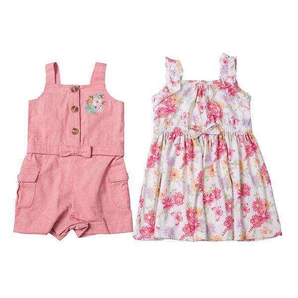 Baby & Toddler Girl Little Lass Floral Print Sleeveless Dress ...