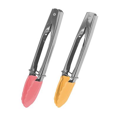 Celebrate Together™ Summer Silicone-Tipped Tropical Color Mini Tongs 2 ...