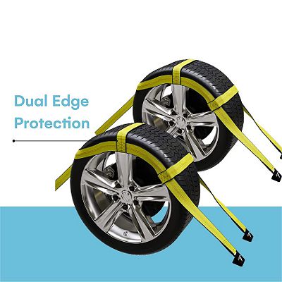 Adjustable tow dolly straps store