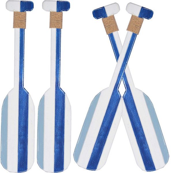 Hand Carved Wooden Oar Wall Decor for Nautical and Beach House Theme ...