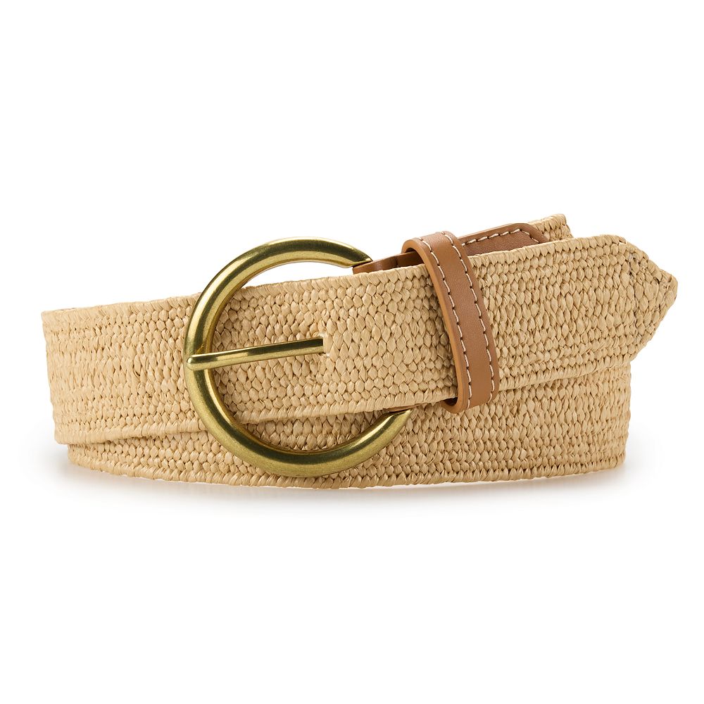 Women's Sonoma Goods For Life® Straw Stretch Belt