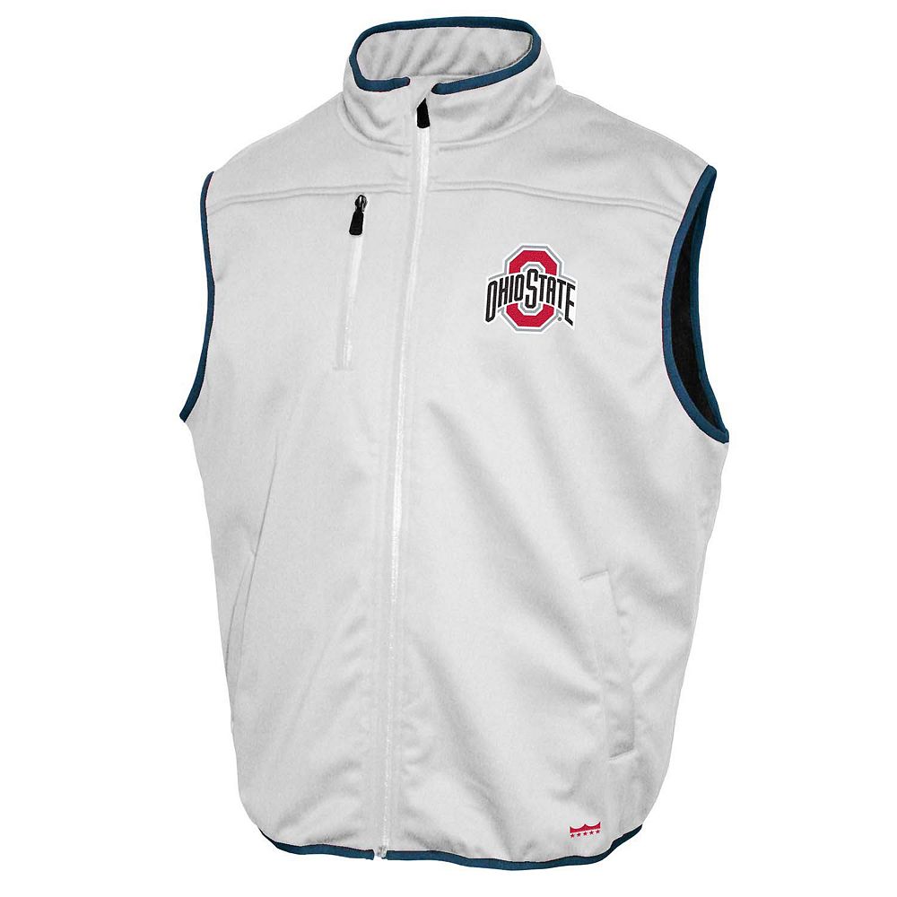 Men's Ohio State Buckeyes Zip Up Softshell Vest