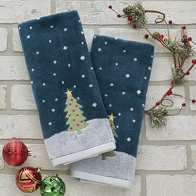 SKL Home Christmas Tree 2-piece Hand Towel Set