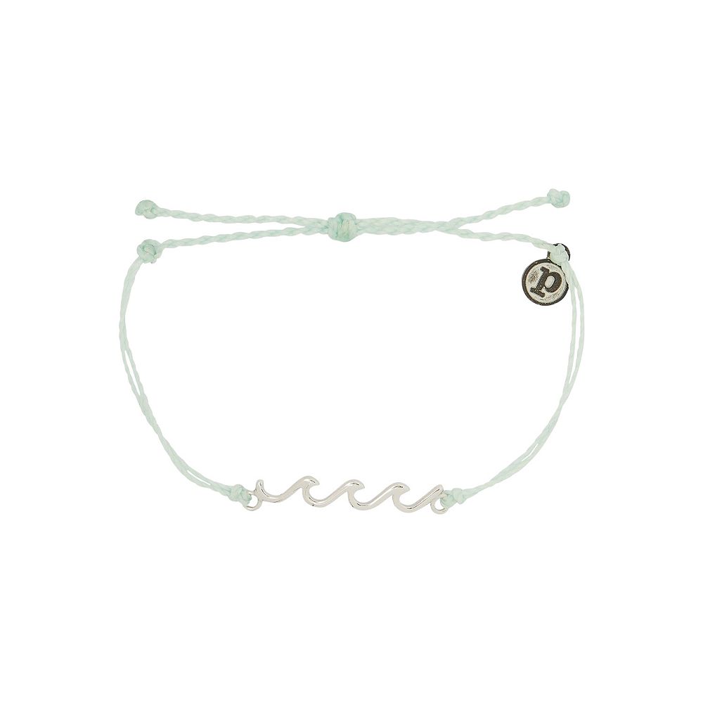 Pura Vida Silver Delicate Wave Bracelet