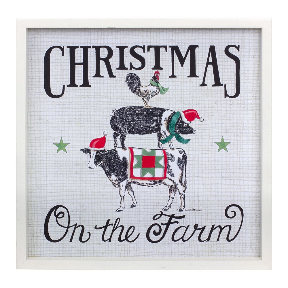 Melrose "Christmas on the Farm" Print Wall Art