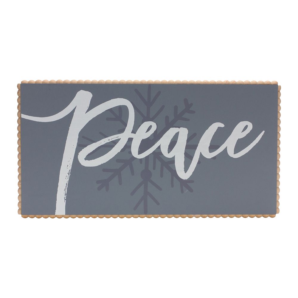 Melrose "Peace" Snowflake Sign