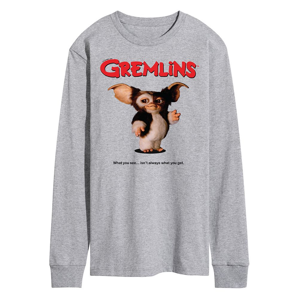 Men's Gremlins Movie Poster Long Sleeve Graphic Tee
