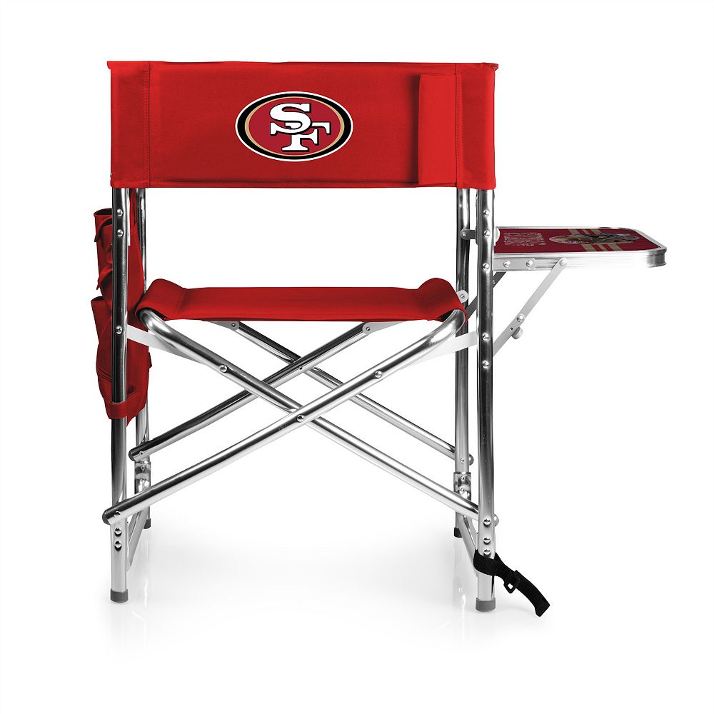 NFL San Francisco 49ers Sports Chair with Side Table