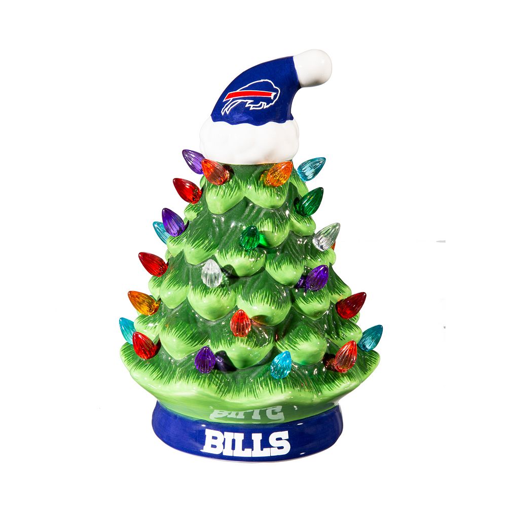 Evergreen Enterprises 8" LED Buffalo Bills Ceramic Christmas Tree