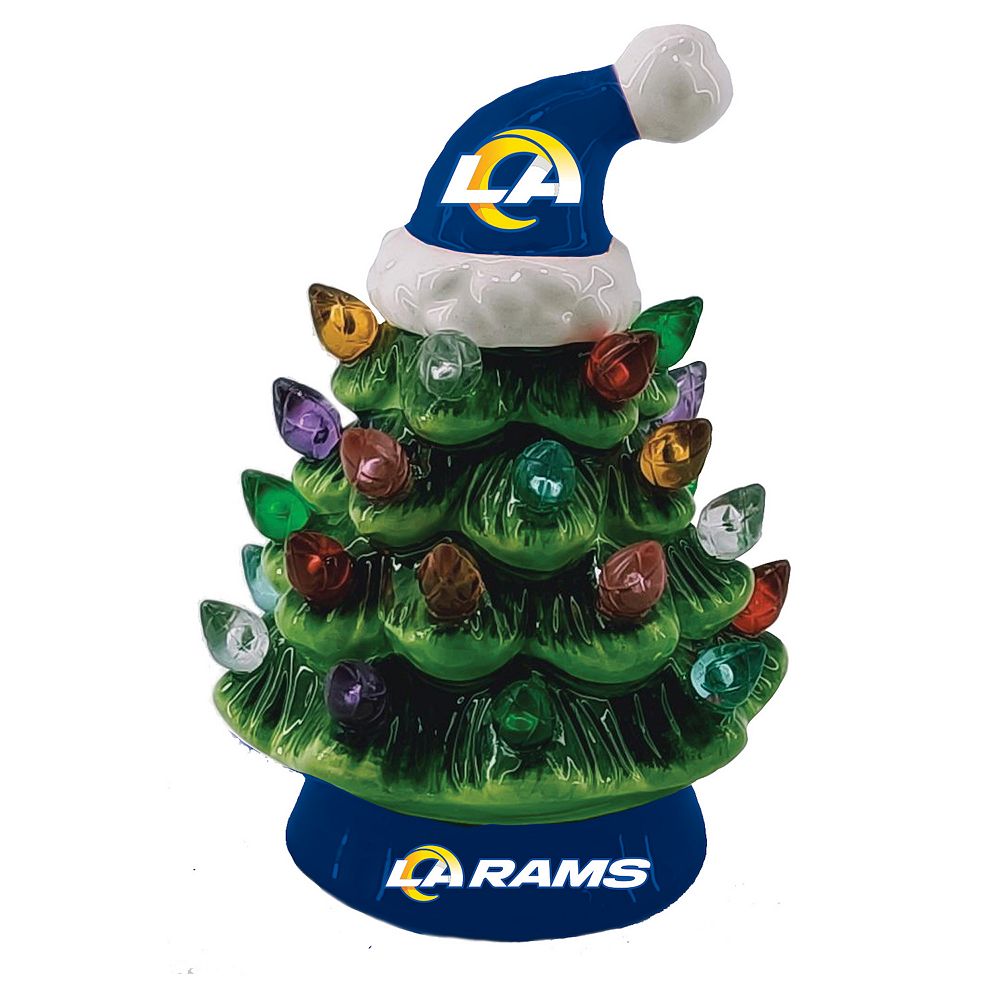 Evergreen Enterprises Los Angeles Rams 8" LED Ceramic Christmas Tree