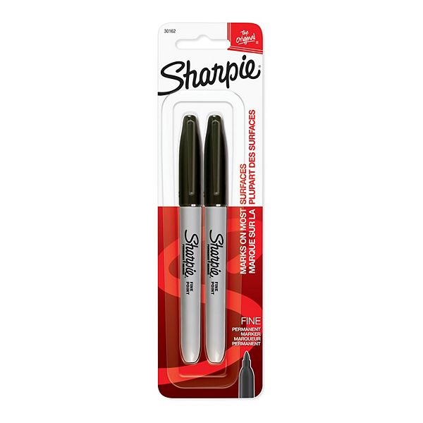 Sharpie Permanent Markers Fine Point 2-Pack