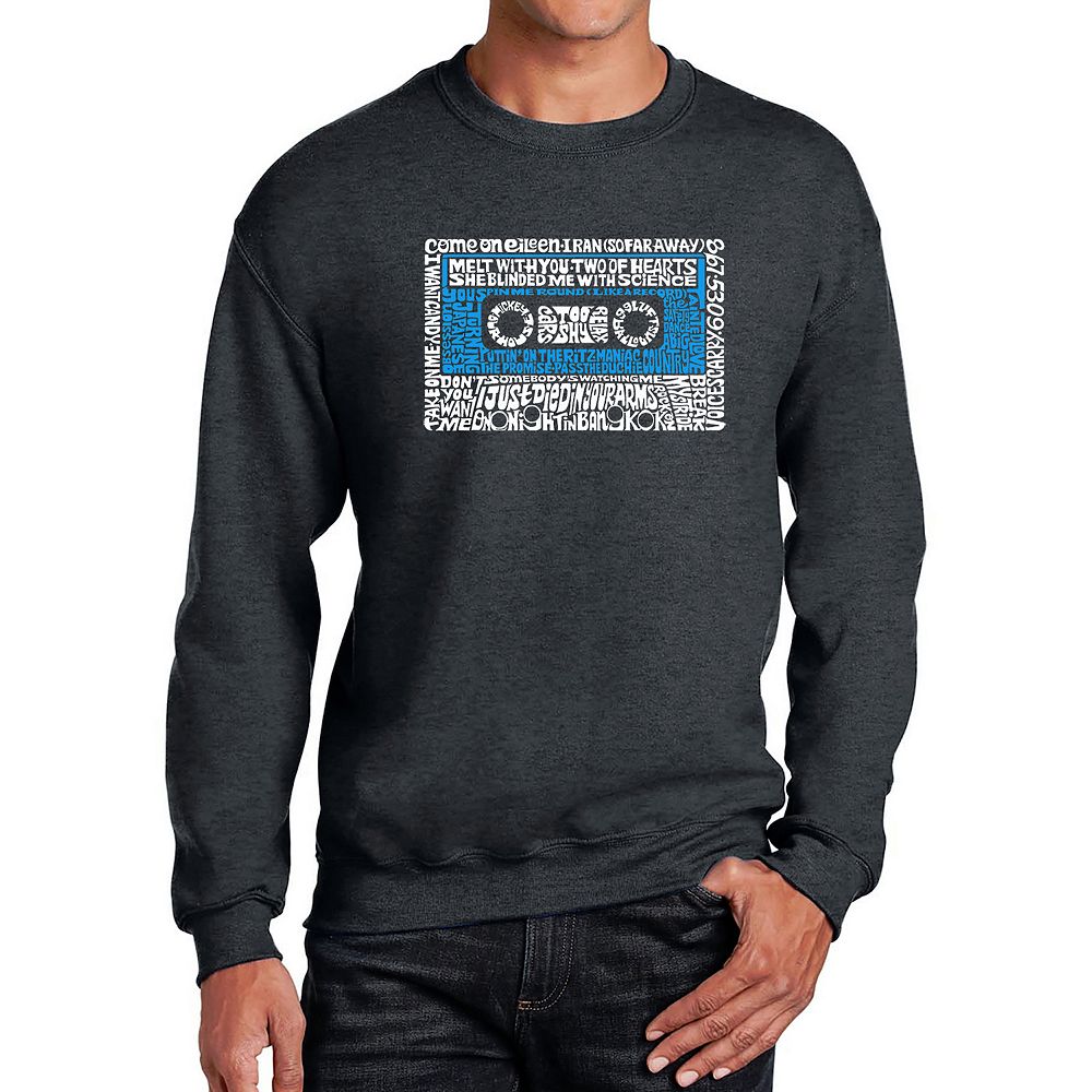 80S One Hit Wonders - Mens Word Art Crewneck Sweatshirt