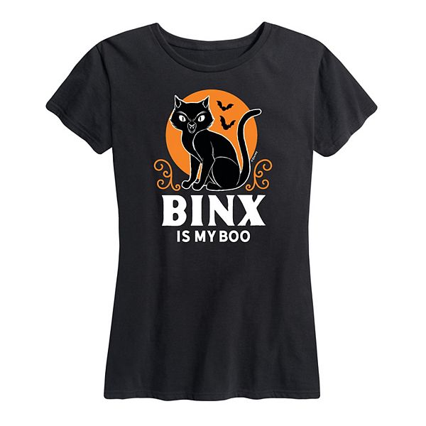 Disney's Hocus Pocus Women's Binx Is My Boo Graphic Tee