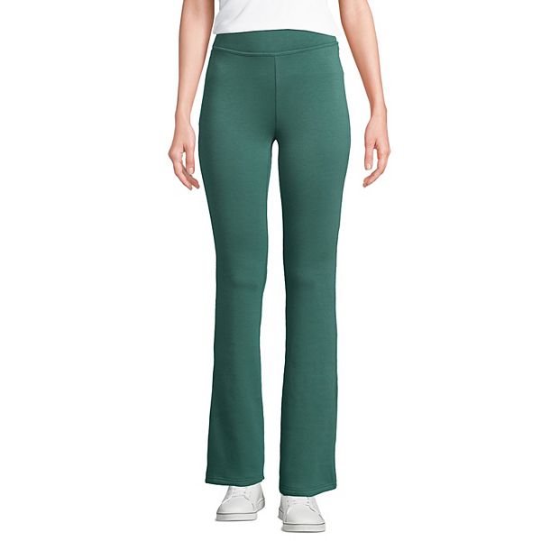 Women's Lands' End High Rise Serious Sweats Fleece Lined Bootcut Pants