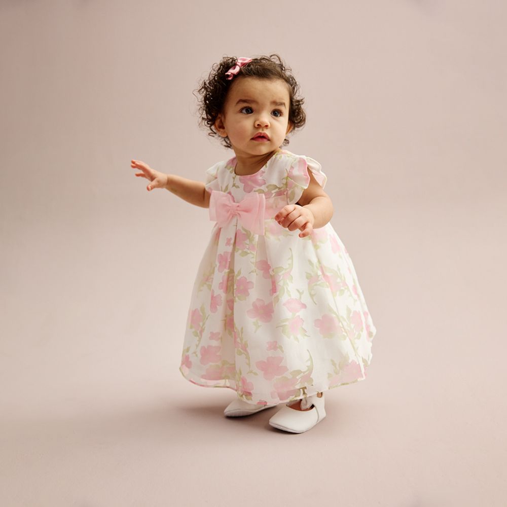 Baby & Toddler Girl Bonnie Jean Floral Burnout Trapeze Dress