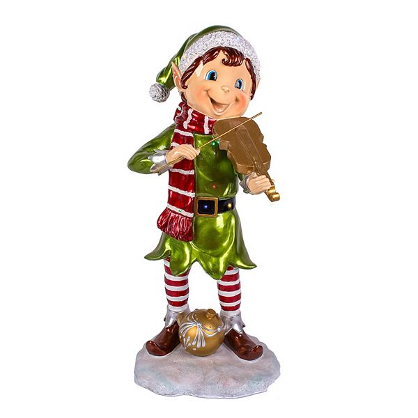 National Tree Company Light-Up Elf with Violin