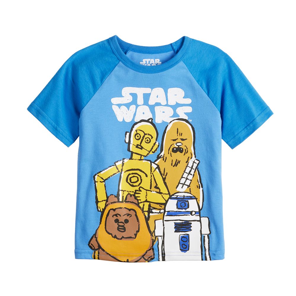 Baby & Toddler Boy Jumping Beans® Star Wars Droids, Chewbacca, & Ewok ...