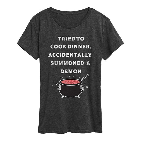Women's Cook Summon Demon Graphic Tee