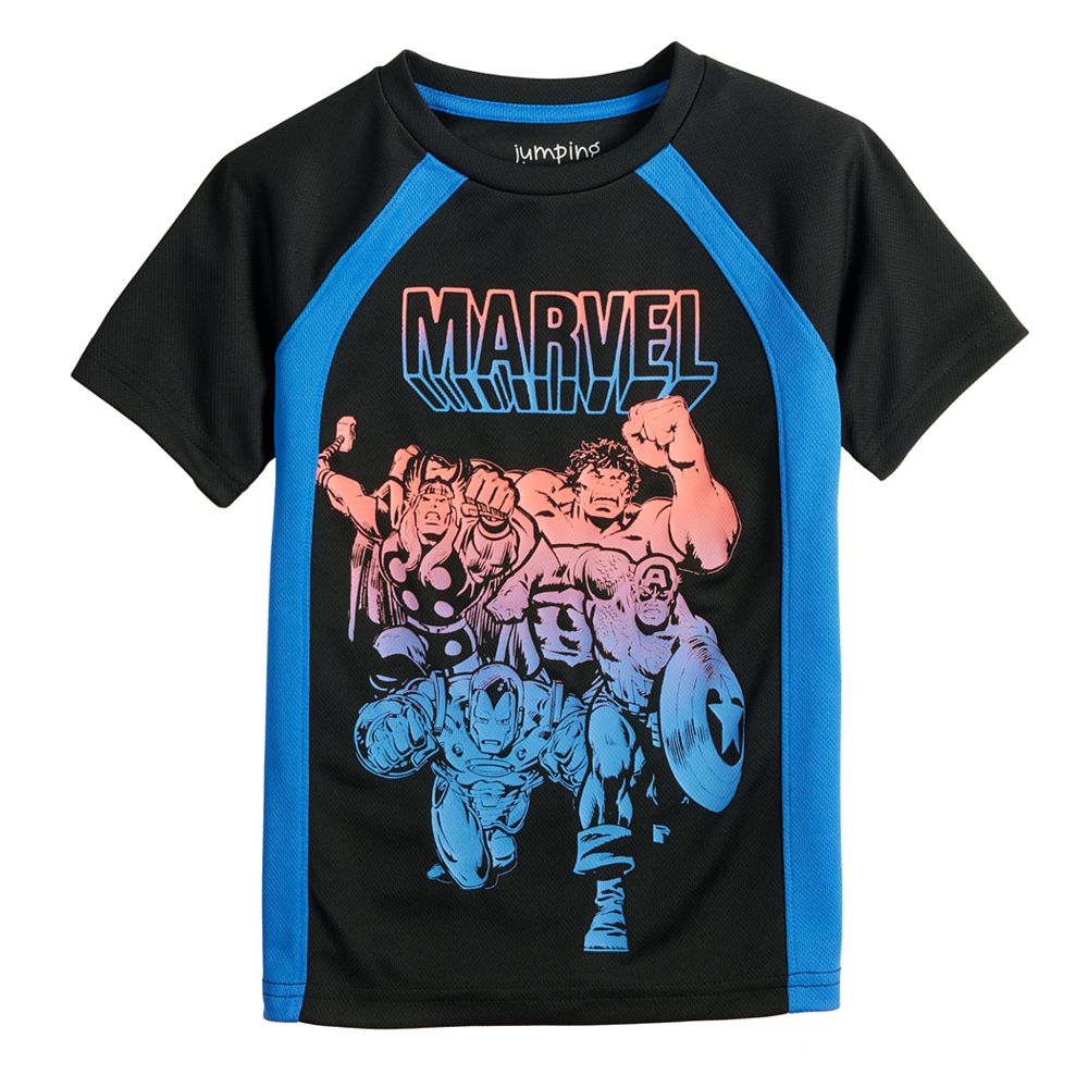 Boys 4-12 Jumping Beans® Marvel Short Sleeve Active Graphic Tee