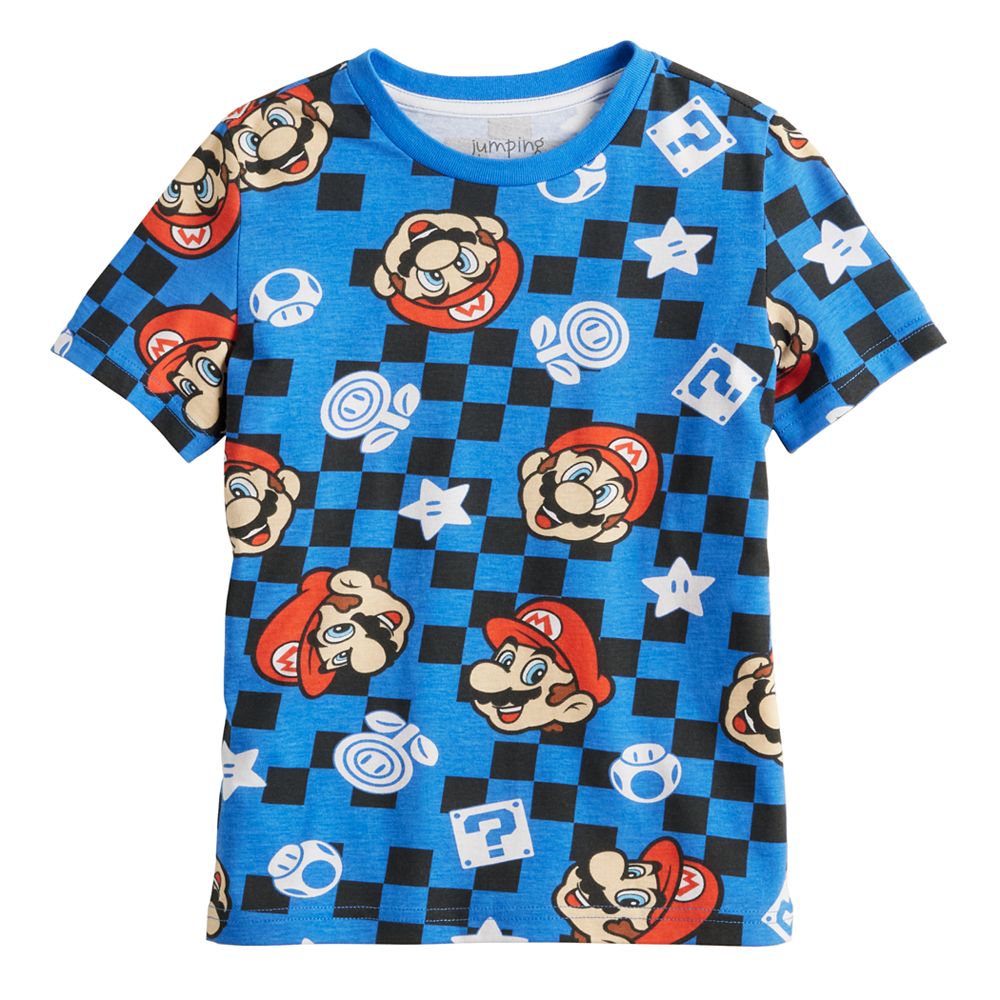 Boys 4-12 Jumping Beans Nintendo Mario Allover Print Short Sleeve Tee
