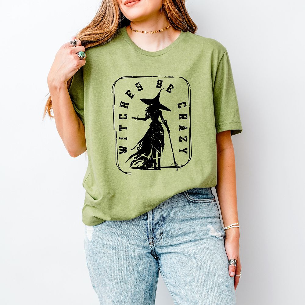 Simply Sage Market Witches Be Crazy Rectangle Short Sleeve Tee