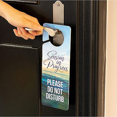 3 Pack Plastic Do Not Disturb Door Hanger Sign, Session in Progress, 3. ...