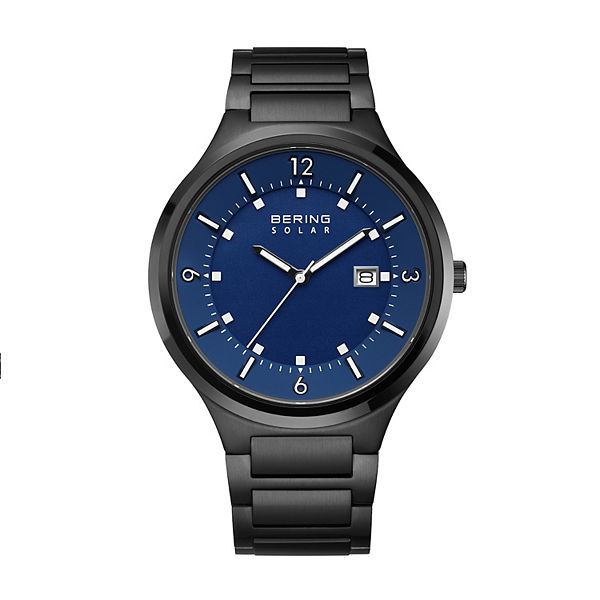 BERING Men's Slim Solar Stainless Steel Bracelet Watch