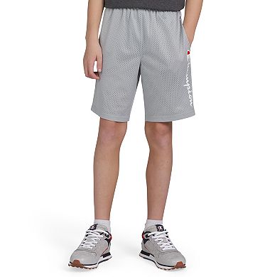 Boys 8-20 Champion® Side Seam Wordmark Logo Mesh Athletic Shorts