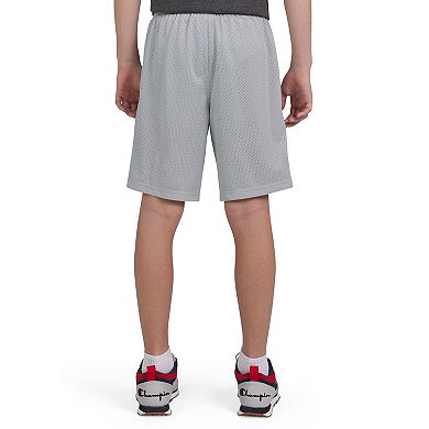 Boys 8-20 Champion® Side Seam Wordmark Logo Mesh Athletic Shorts
