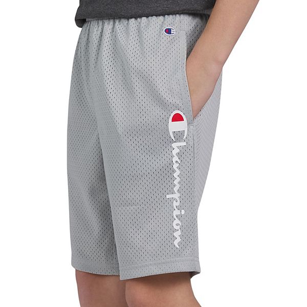 Boys 8-20 Champion® Side Seam Wordmark Logo Mesh Athletic Shorts