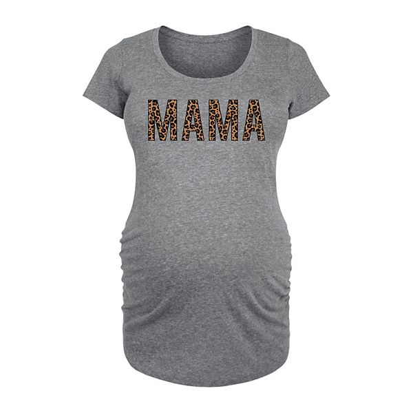 Maternity Mama Leopard Graphic Tee
