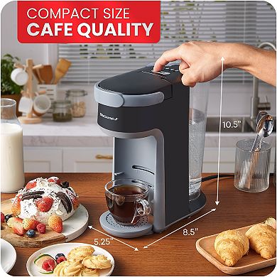 Elite Gourmet Rapid Brew Technology 2-in-1 Capsule Coffee Maker