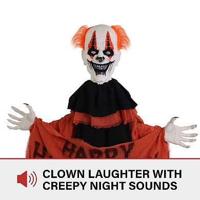 Animatronic Clown Tree Hugger with Movement, Sounds, and Lights ...